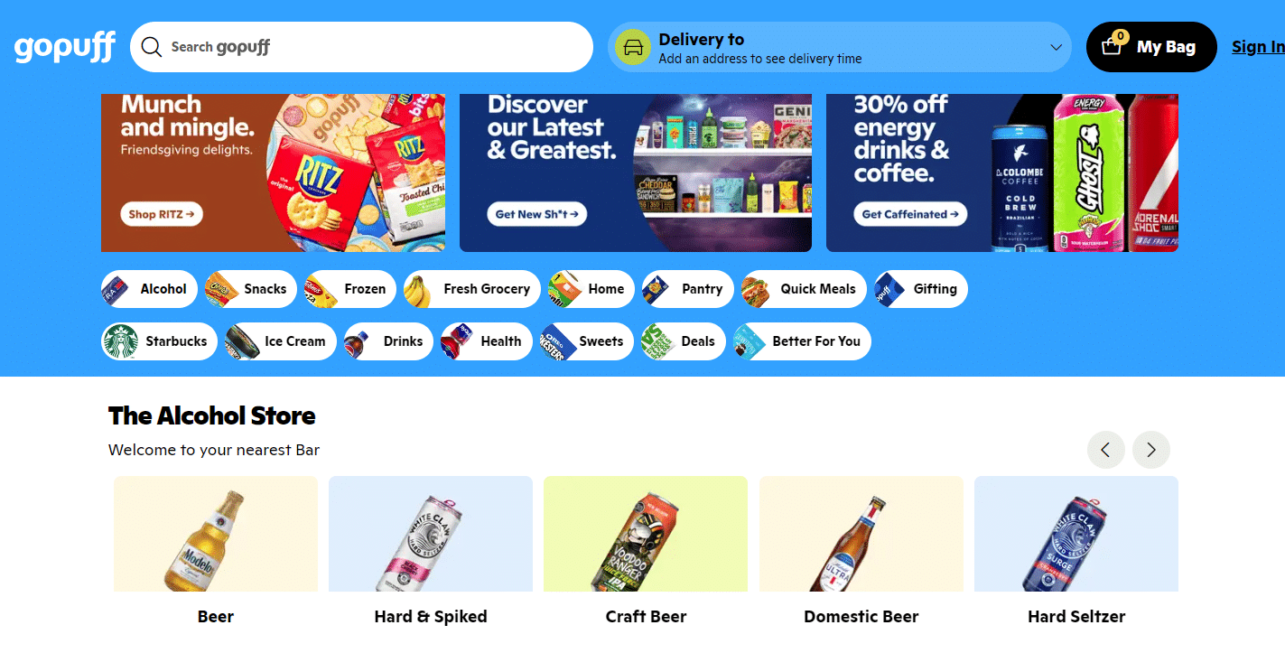 Top 9 Apps Like Gopuff for Seamless On-demand Deliver